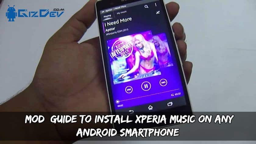 [MOD] Guide To Install Xperia Music MOD On Any Android Smartphone