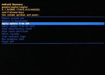 How to Apply Updates from ADB sideload or Recovery mode