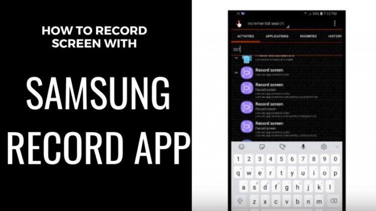 How To Record Screen With Samsung Record App For Samsung Devices