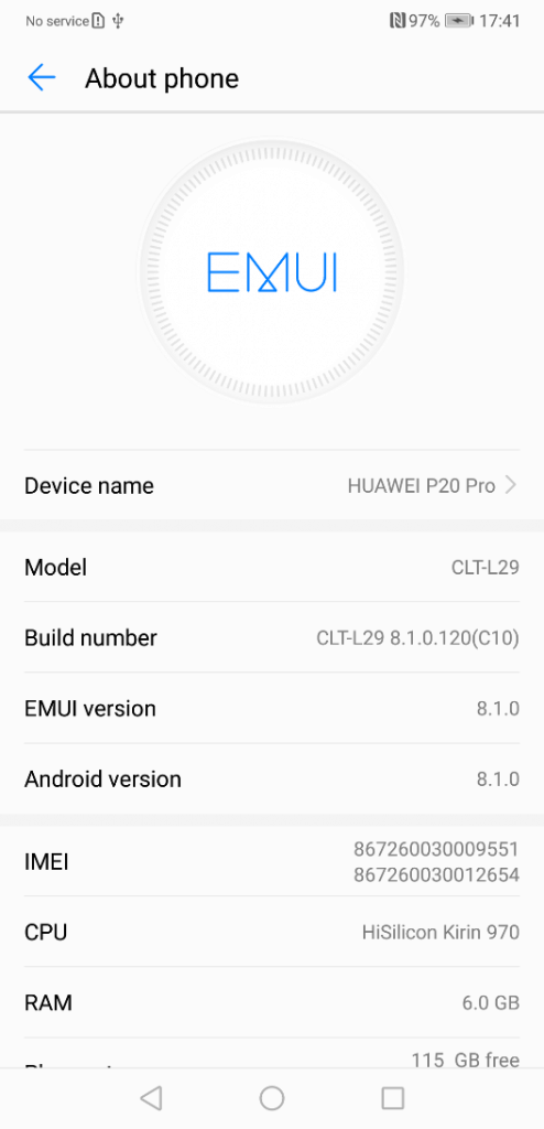 Huawei P20 Series Service Firmware's for P20, P20 Pro and P20 Lite
