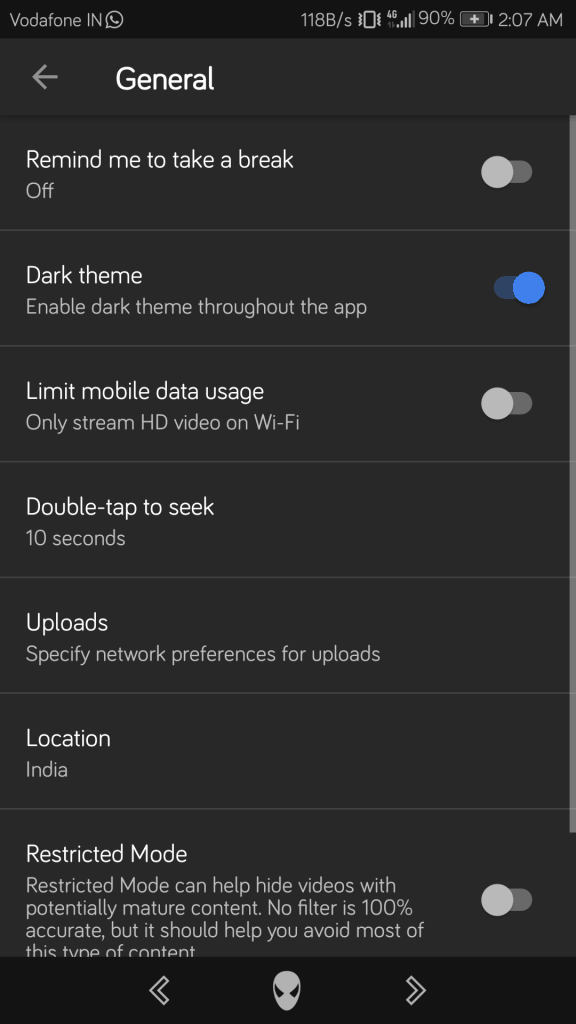 Guide To Enable YouTube Dark Mode On Official App
