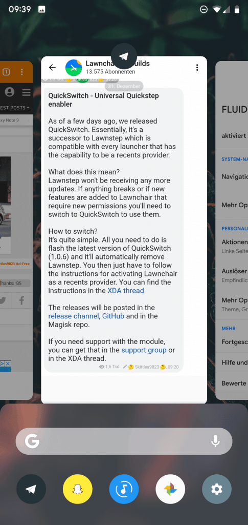 Enable Android Pie Recent Apps Panel On Third-party launchers Updated