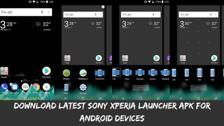 Latest Sony Xperia Launcher APK For Android Devices (v13.0.A.0.5)