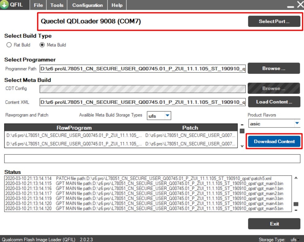Download Latest QFil Tool Qualcomm Flash Image loader