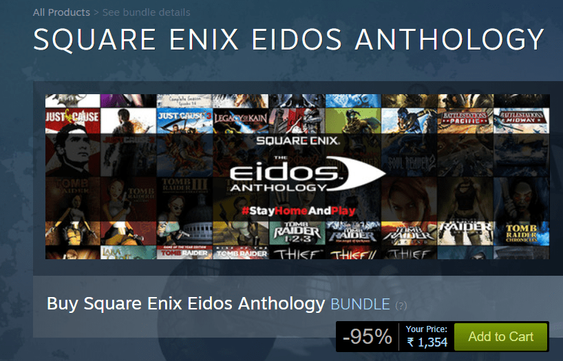 Get 54 Games At $39, Square Enix Eidos Anthology On Steam