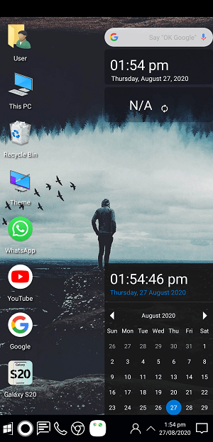 Windows 10 Launcher For Android, Heavily Customized And Smooth
