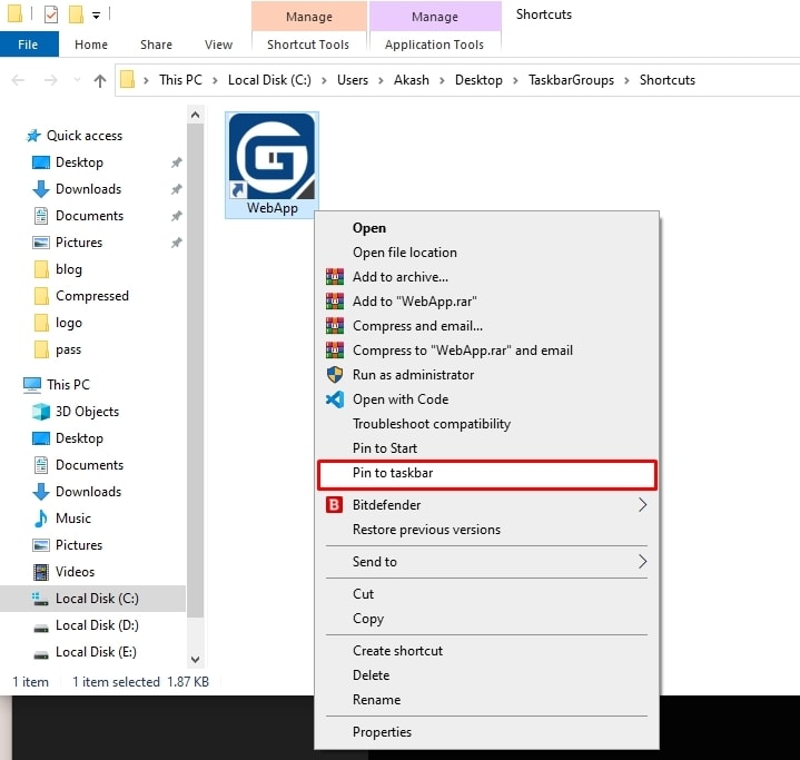 How to Group Your Taskbar Shortcuts on Windows 10