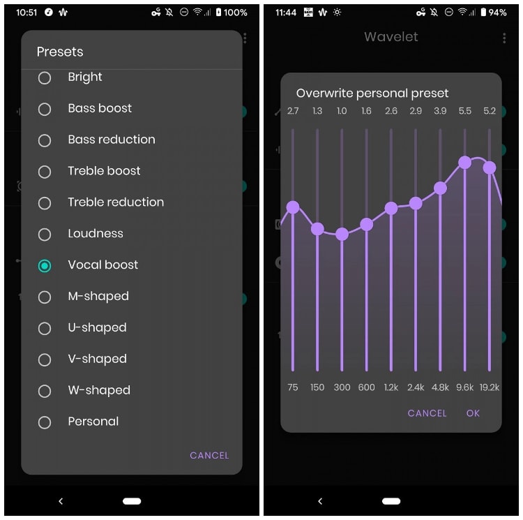Install Wavelet App to improve sound quality with automatic EQ