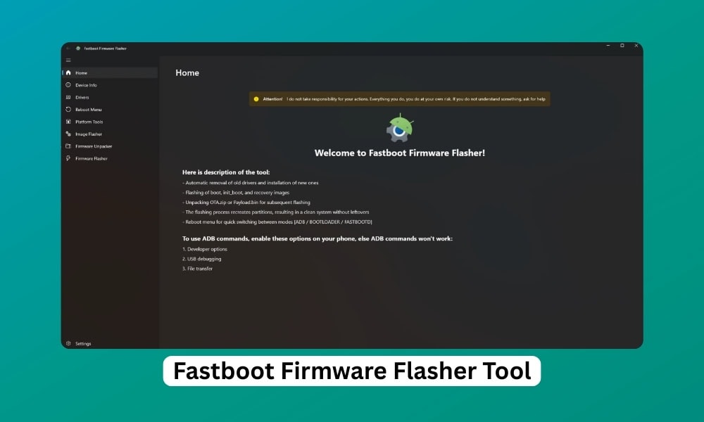 Fastboot Firmware Flasher Tool - Flash images, Unpacker & More